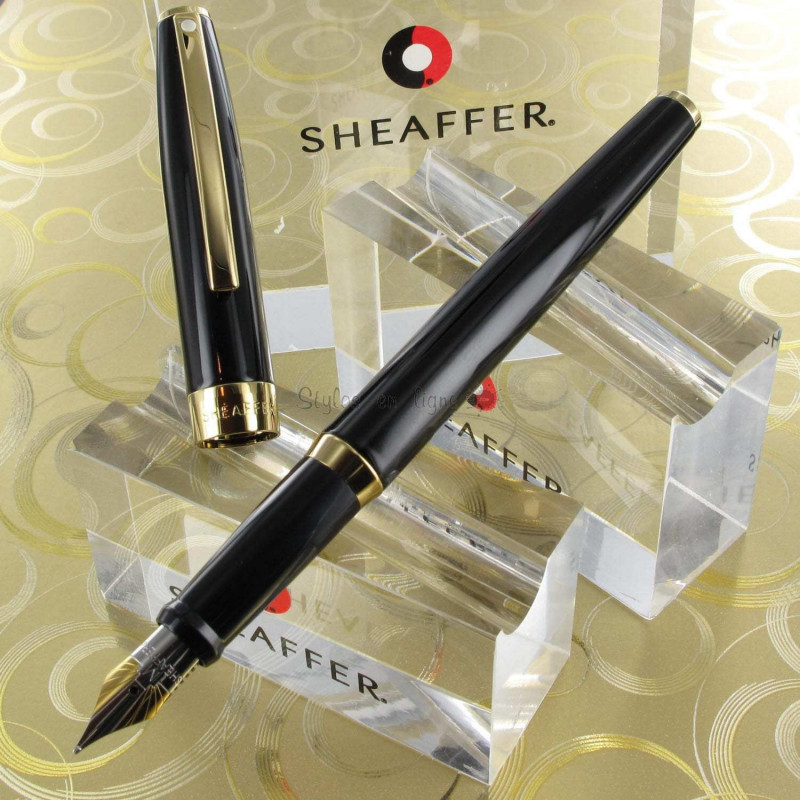 Stylo Plume Sheaffer® "Sagaris" Laqué Noir Doré sur stylosenligne.com